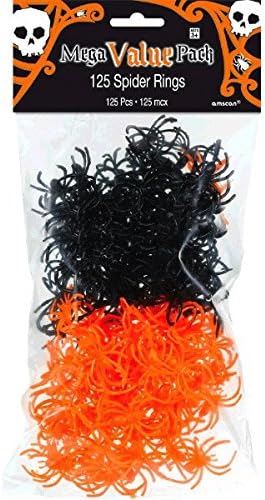 Halloween Plastic Spider Ring | Mega Value Pack, Party Supplies ...