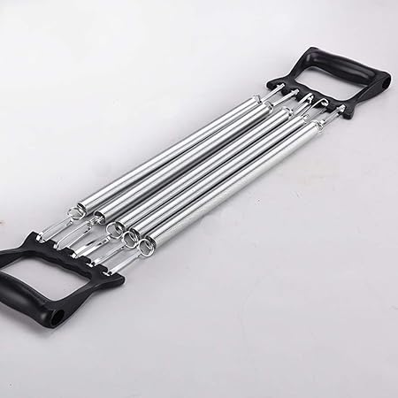 Chest Expander,Adjustable Pull Strength 5 Spring Fitness, Arm Pull ...