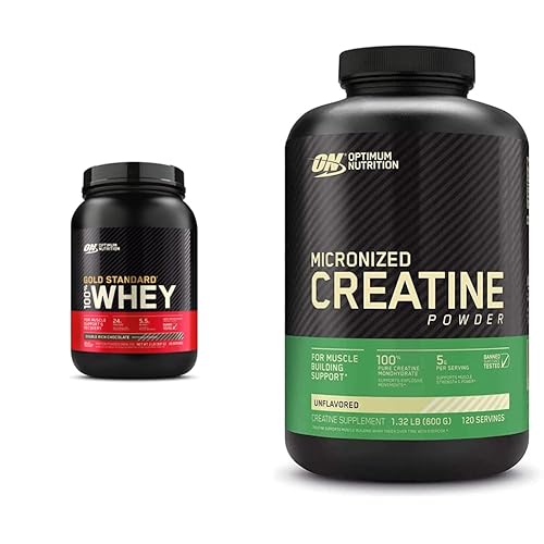 Optimum Nutrition Gold Standard 100% Whey Protein Powder (2 Pound) and ...