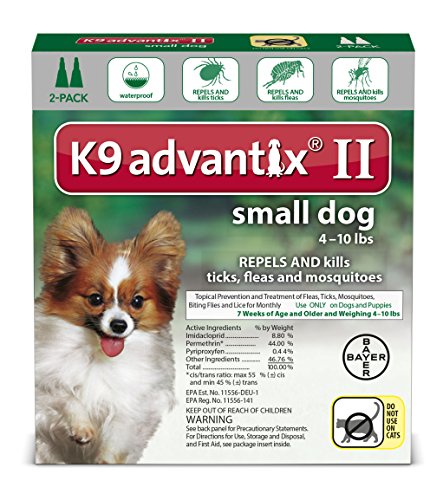 Bayer K9 Advantix II Flea, Tick and Mosquito Prevention for Small Dogs ...