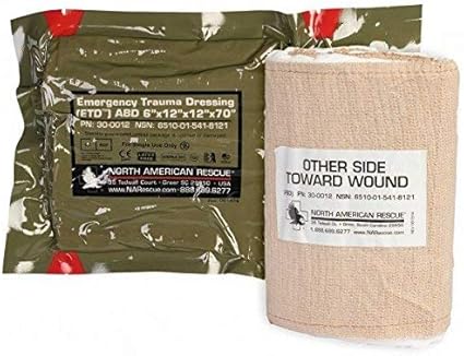 Amazon.com: Emergency Trauma Dressing Abdominal/Stump (3 Pack): Health ...