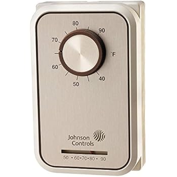 Johnson Controls T26J-7C Penn Series T26 Line Voltage Wall Thermostat ...
