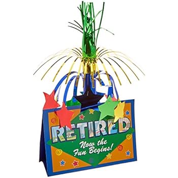 Amazon.com: Happy Retirement Centerpiece Party Accessory (1 count) (1 ...