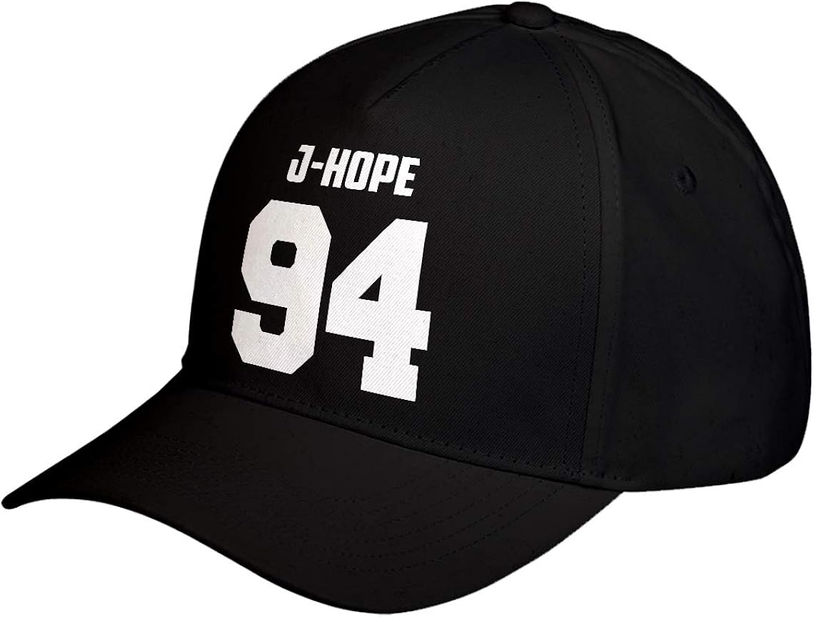 Amazon.com: Hat J-Hope 94 Black Adjustable Unisex Baseball Cap: Clothing