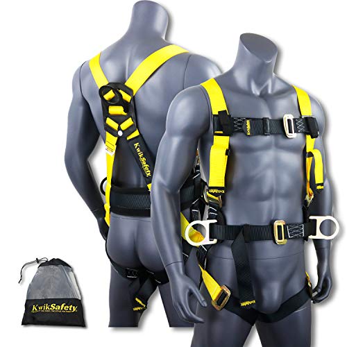 Buy KwikSafety | OSHA ANSI Fall Protection Full Body Safety Harness w ...