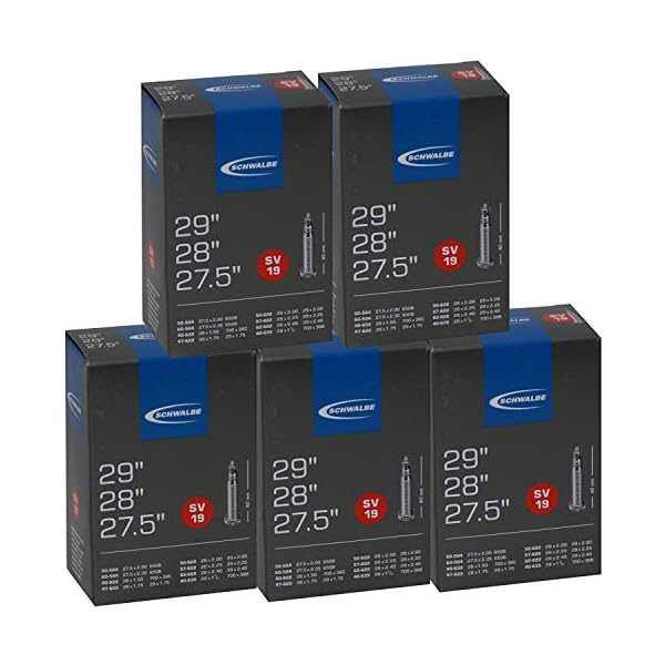 Schwalbe Bicycle Inner Tube SV 19 – 27.5 Inch, 28 Inch, 29 Inch– Pack ...