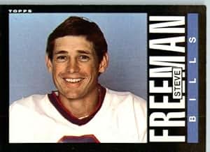 Amazon.com : 1985 Topps # 203 Steve Freeman Buffalo Bills Football Card ...