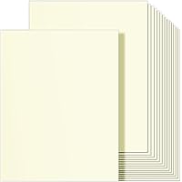 Amazon.com : Cream Colored Cardstock Paper 100 Sheets: Ohuhu 8.5" x 11 ...
