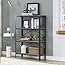 Amazon.com: Briana Black Bookcase Eastern King Storage Bed: Kitchen ...