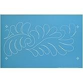 Amazon.com: Full Line Stencil - Meandering Leaves - Edge to Edge ...