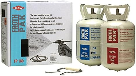 Froth-Pak HA020B12 180 Tanks Only for Slow-Rise Spray Foam Insulation ...
