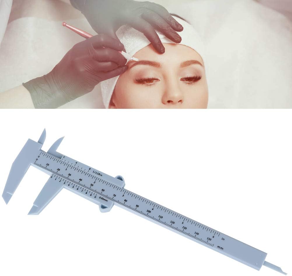 Eyebrow Stencil Ruler, Reusable Vernier Caliper for Measuring Eyebrow ...