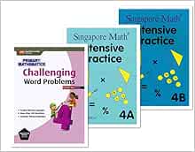 Singapore Math 3 Books Set for Grade 4 - Singapore Math Intensive ...