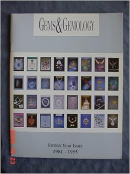Gems and Gemology: Fifteen Year Index: Gemological Institute of America ...