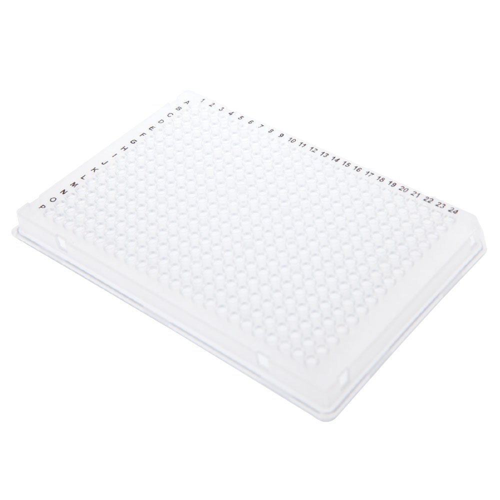 384-Well PCR Plate, Clear, A24 & P24 Cut Corner, 50 Plates/Unit: Amazon ...