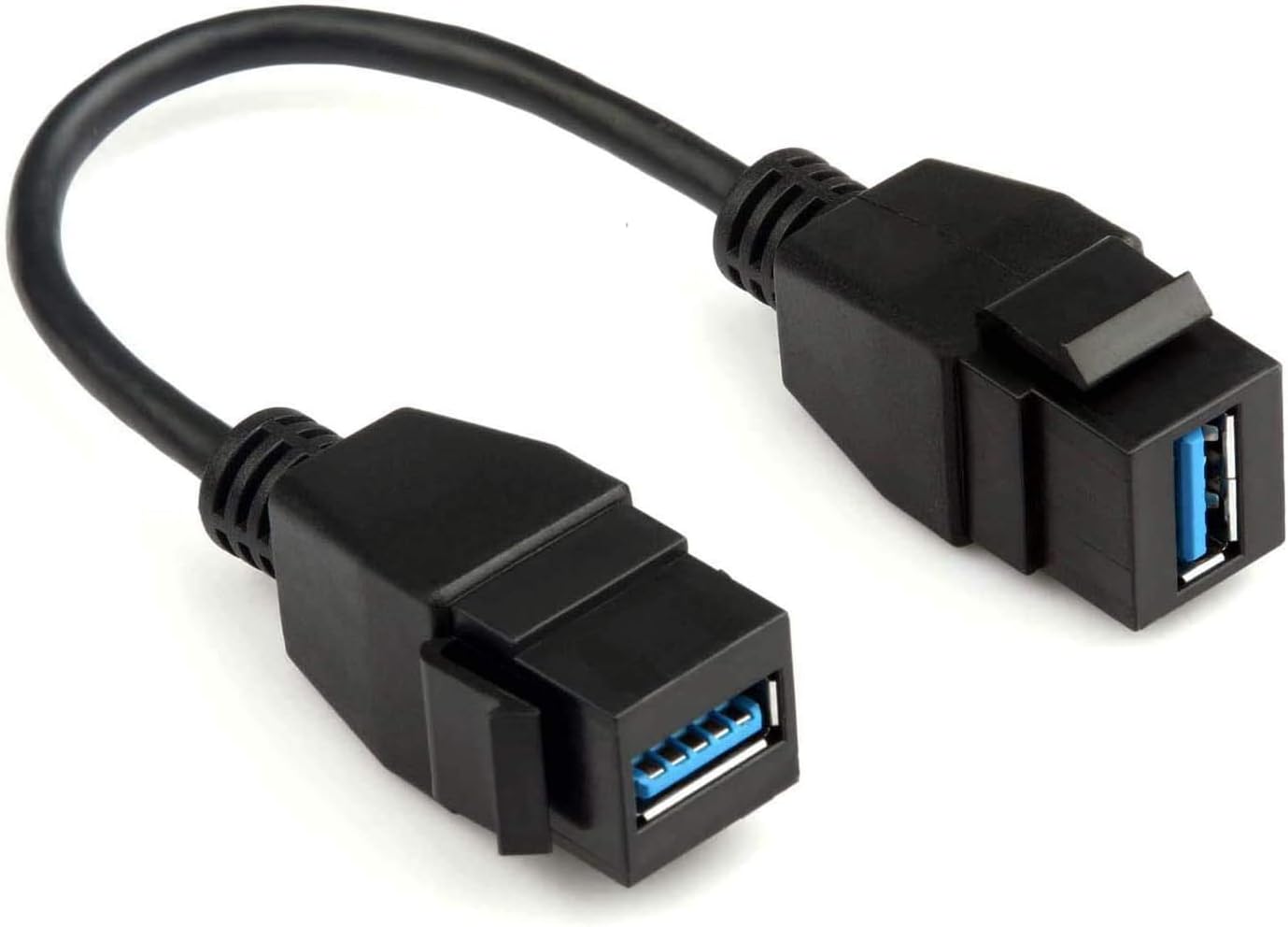 USB 3.0 Keystone Jack Inserts, UseBean [0.3ft 2 Pack] USB 3.0 Adapter ...