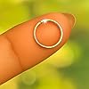 Gold Nose Ring - Tiny Thin 20 Gauge 7mm Nose Hoop - Small 14k Gold ...