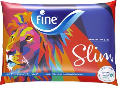Fine Facial tissue soft pack 60 sheets X 2 Ply- Easy pack sterilized ...