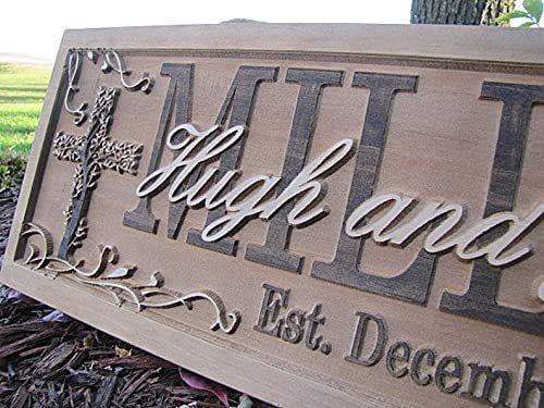 Amazon.com: 3d Christian Family Tree Cross with Name Signs Religious ...