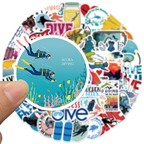 Cool Scuba Diver Stickers For Laptop Diving Adventure Undersea Sports ...