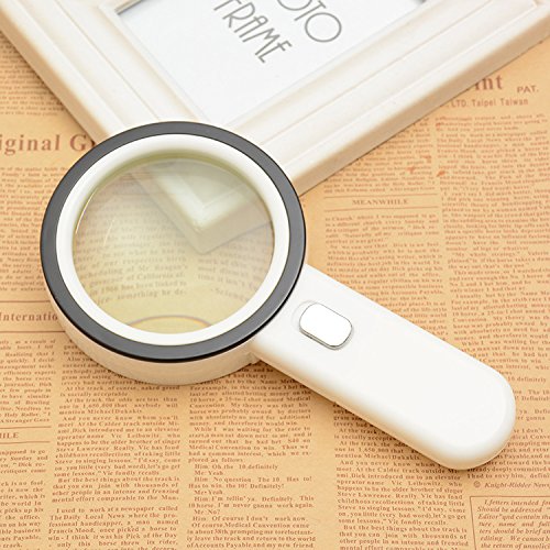 Number-One 10X LED Lighted Magnifier, Handheld Magnifying Glass ...