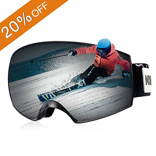 NXONE Snow Goggles Anti-Fog UV Protection Snowboard Goggles with ...