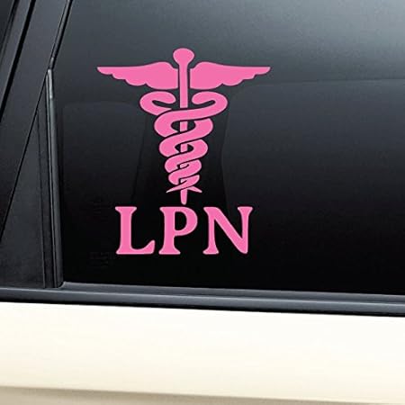 Amazon.com: LPN Medical Emblem Nurse Vinyl Decal Laptop Car Truck ...