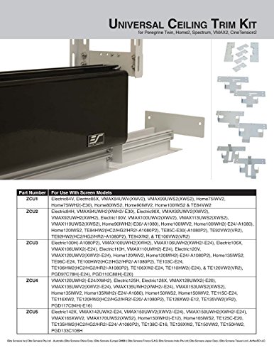 Elite Screens Universal Ceiling Trim Kit for Concealed Hidden - Want It All