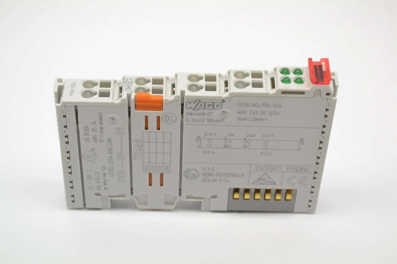 Wago 750-504 module numérique et analogique I/O - modules numériques et ...