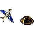 Amazon.com: 6030343 Bluebird of Happiness Lapel Pin Brooch Tie Tack ...