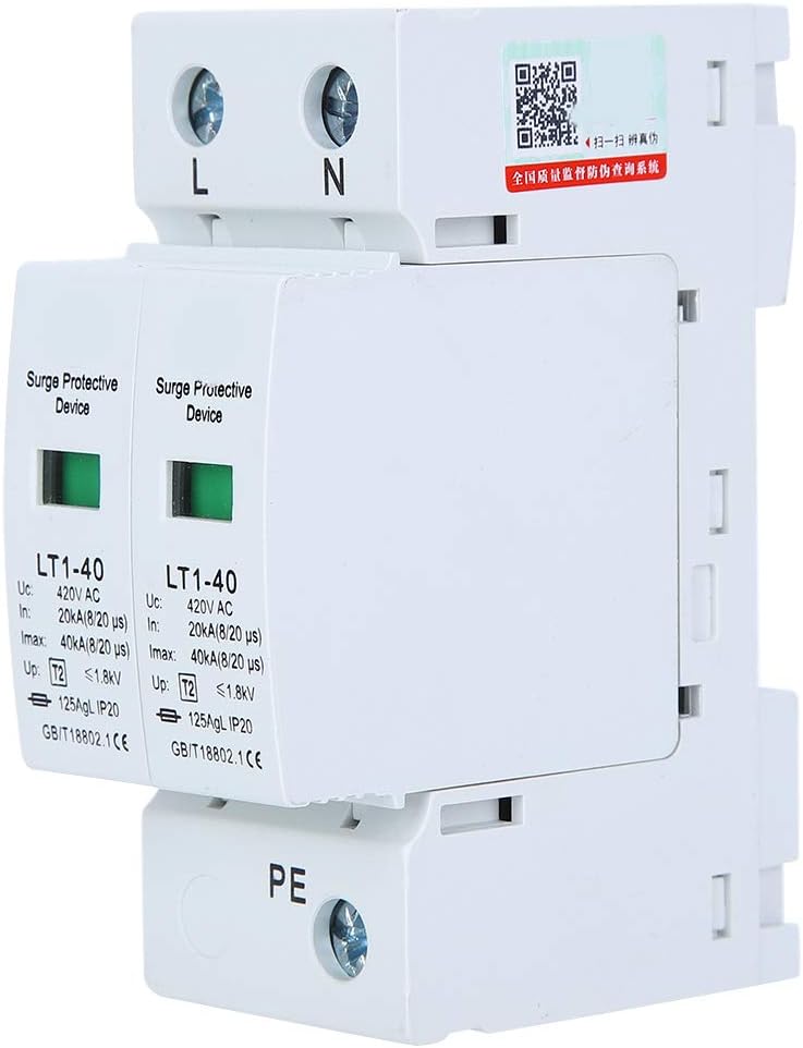 Dispositif de Protection Contre Les Surtensions Module D'arc Blanc 2P ...