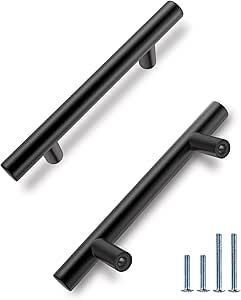 30 Pack | 3 Inch Center to Center Matte Black Euro Cabinet Pulls ...