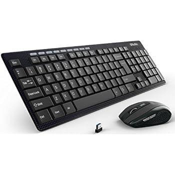 Amazon.com: Eagletec K104-BB Wireless Keyboard, Mouse, Mouse Pad Combo ...