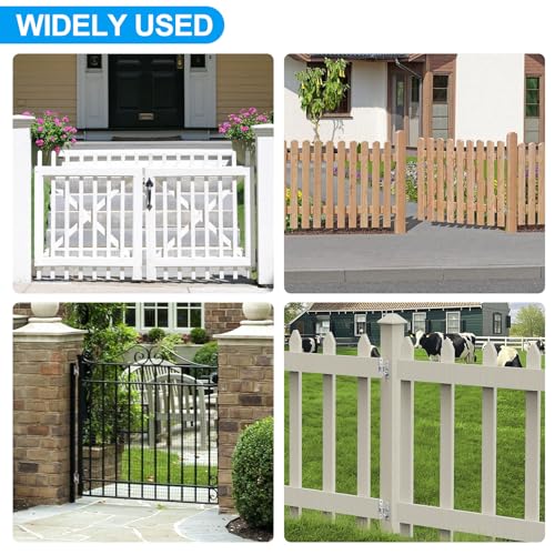 Wall Mount Flat Back Chain Link Fence Gate Hinge - 5/8 Hinge Pin 2 Pack ...