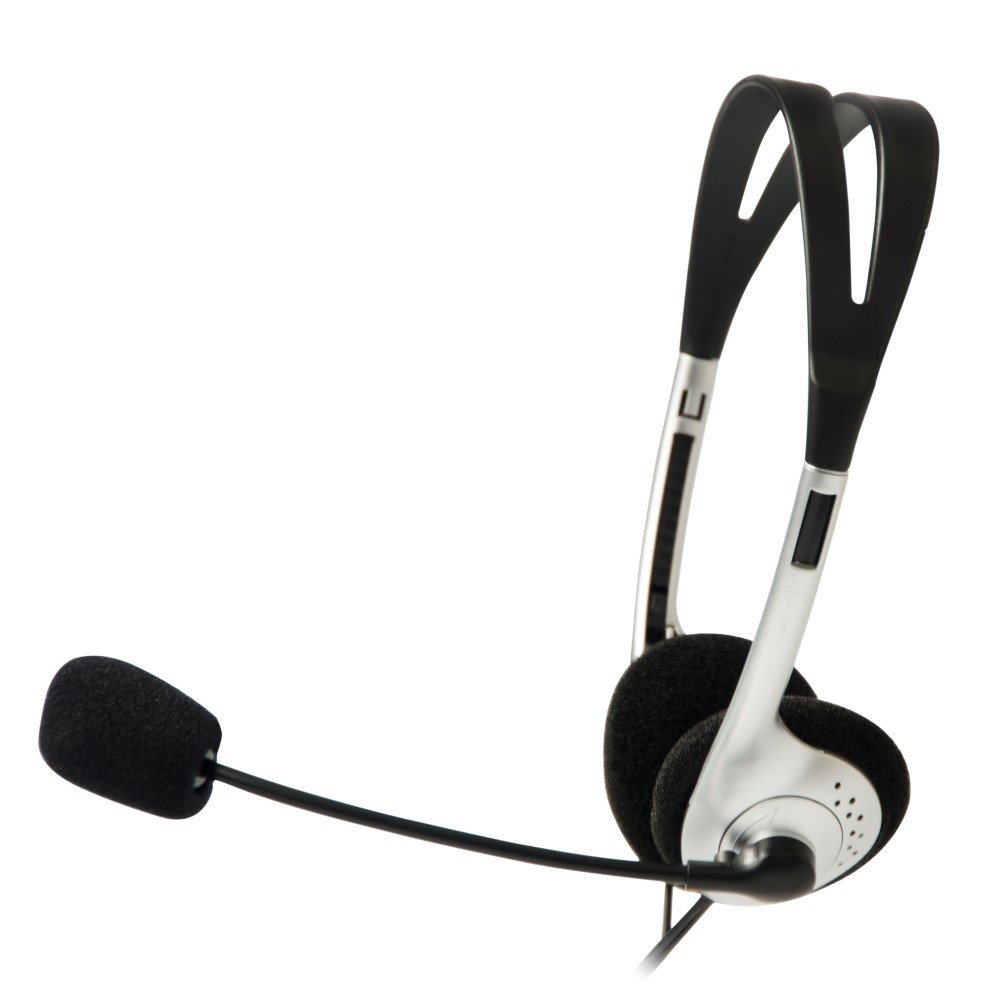 Fone de Ouvido Headset Voicer Light Preto e Prata C3 Tech Ct662040bs ...