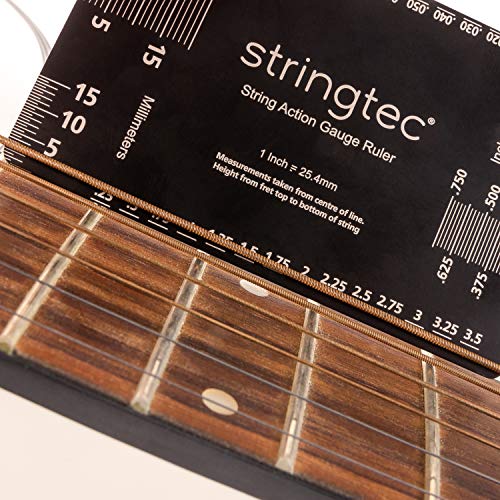 Imperial and Metric Guitar String Action Gauge Set Up Ruler for ...