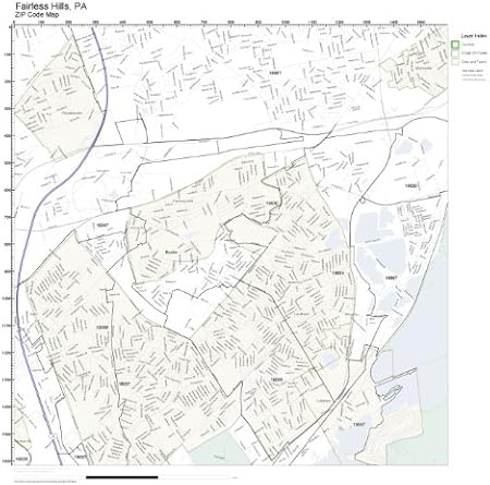 ZIP Code Wall Map of Fairless Hills, PA ZIP Code Map Not Laminated ...