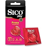 Sico Play, Condón de látex texturizado 3 piezas : Amazon.com.mx: Salud y Cuidado Personal