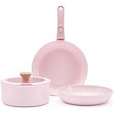 Amazon.com: JUSTUP Nonstick Frying Pan Set，3 Piece Pots and Pans Set ...