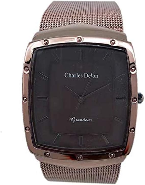 Charles Delon Women's Watches 4992GNNN Brown/Brown Stainless Steel ...