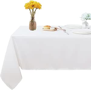 Amazon.com: Fitable Rectangle 4 Feet Tablecloth 60x84 inch Tablecloth ...