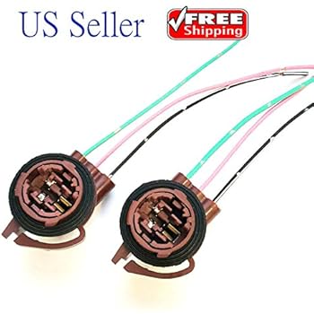 Amazon.com: Turn Signal Parking Light Socket - 3 Wire Connector Pigtail ...