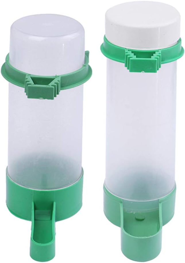 2 Pcs Birds Water Bottle Water Food Feeder Dispenser Water Bowl for ...