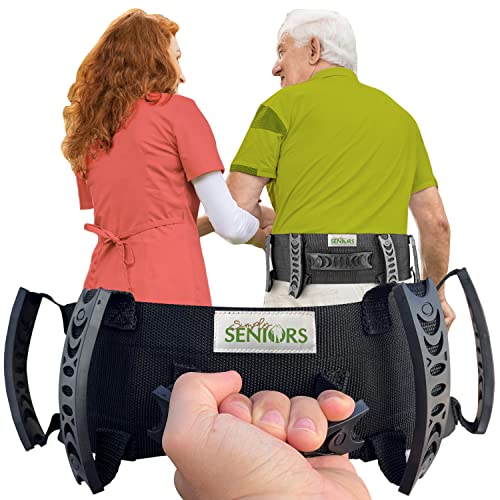 Gait Belt for Seniors - Transfer Gate Belts With Handles for Lifting ...