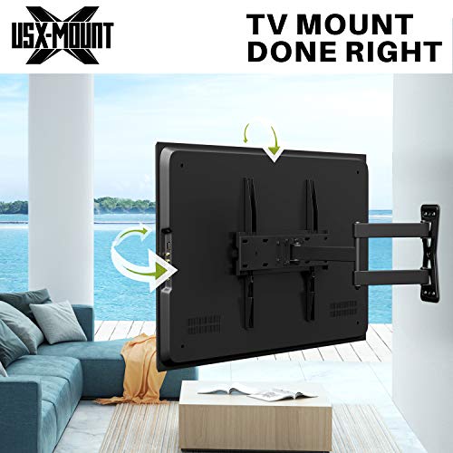 USX MOUNT Full Motion TV Wall Mount for 26–60 inch Flat & Curved TVs up ...