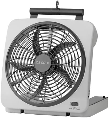 O2-COOL Indoor/Outdoor 10" Battery operated fan with AC ADAPTER ...
