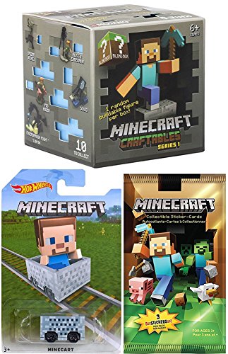 Buy Minecraft Craftables Buildable Figure Series 1 Pack game gear Blind ...