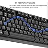 RK ROYAL KLUDGE RK987 Mechanical Keyboard 87 Keys White LED Backlight ...
