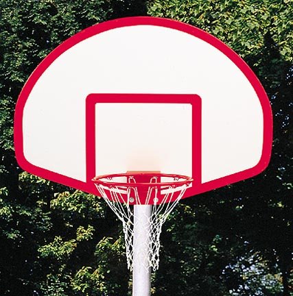 Amazon.com : Fiberglass Fan-Shape Backboard w Orange Target and Border ...