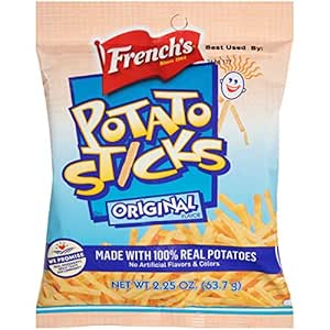 Amazon.com: French's Original Potato Sticks, 2.25 OZ (Pack of 12)